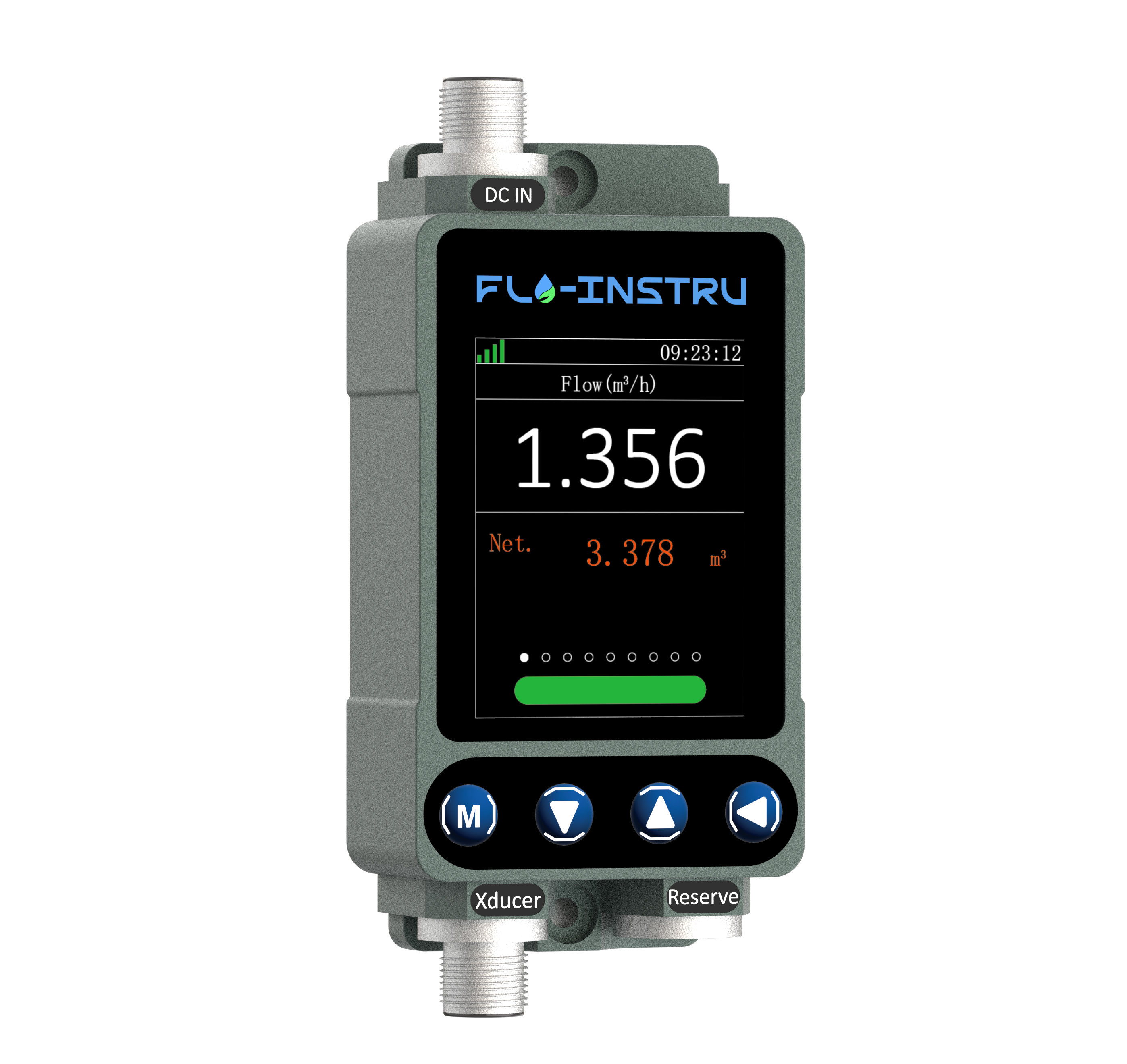 TM605C Clip-on débitmètre à ultrasons avec affichage de date/signaux ...